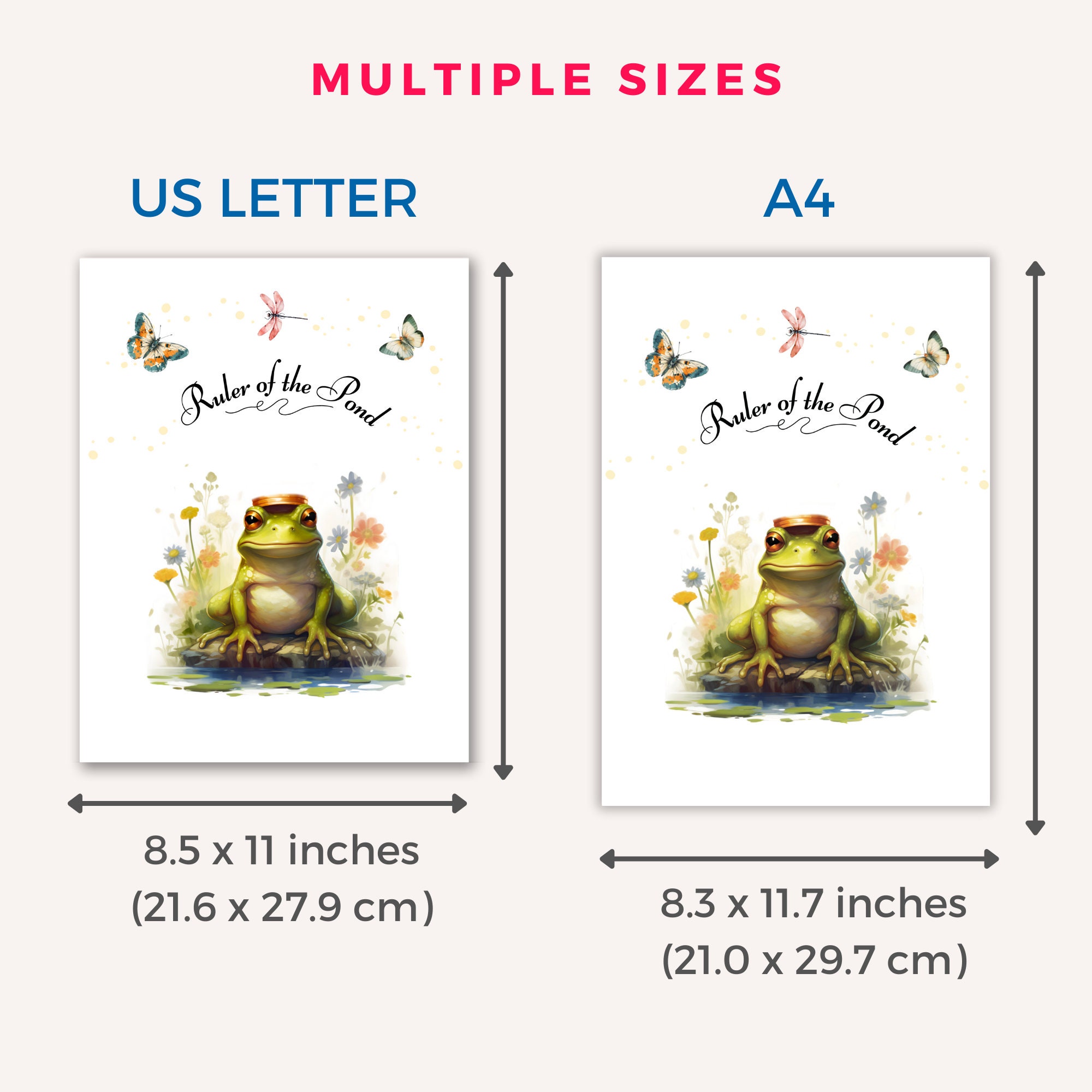 Printable Spring Handprint Art Frog, Personalized Craft Gift for Mom ...