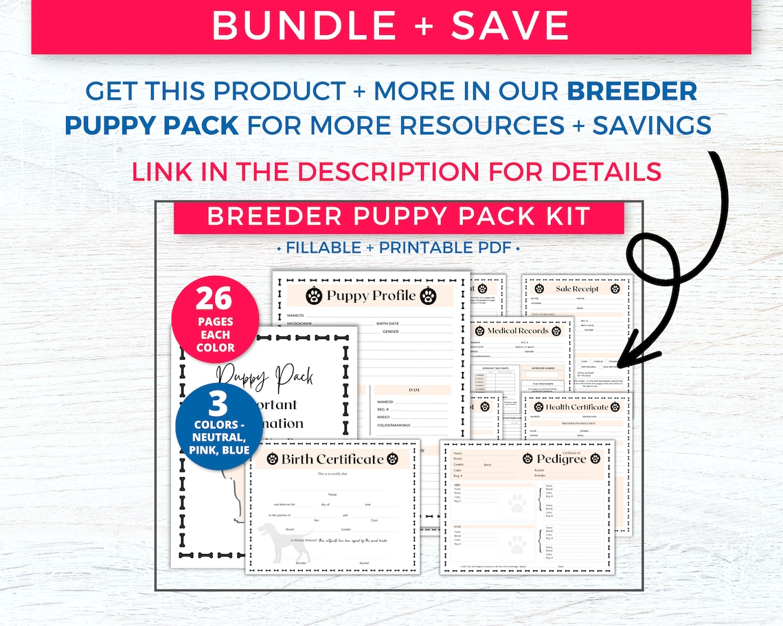 Puppy Pedigree Chart, Dog Pedigree Template Certificate, Dog Breeder ...