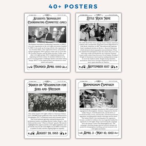 MLK Day Bulletin Board Posters, Martin Luther King Jr Day Printable ...