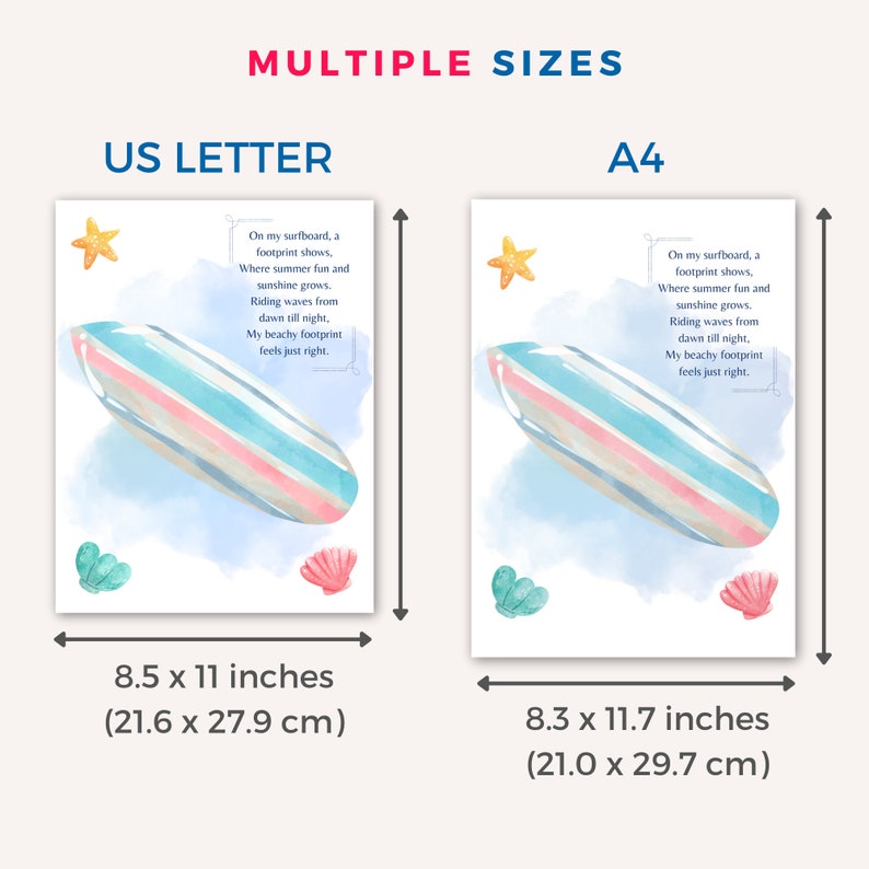 Summer Handprint Craft, Summer Handprint Art, Summer Crafts Footprint ...