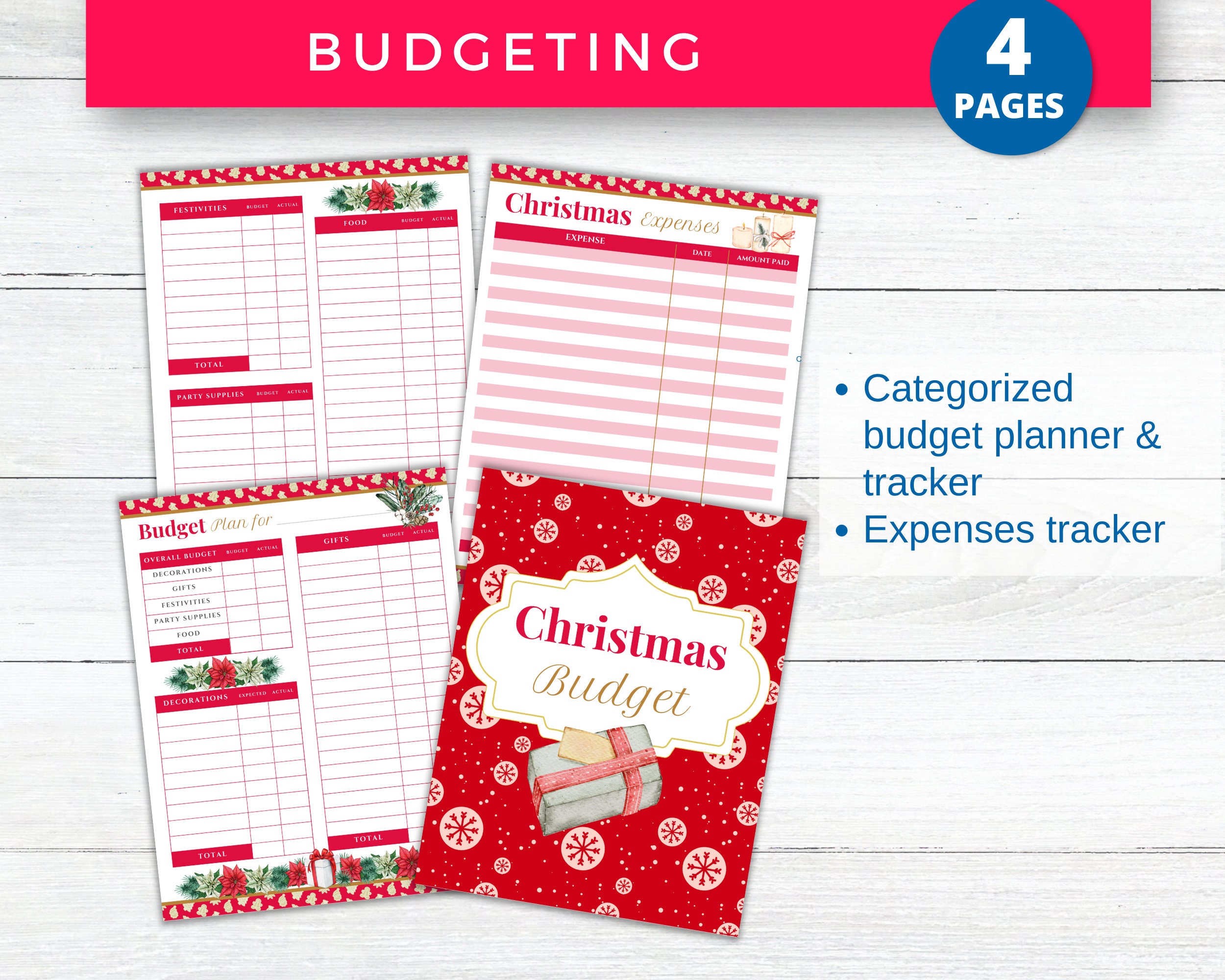 Christmas Planner Printables & Inserts Bundle Holiday - Etsy