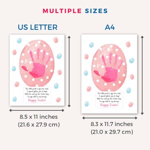 Easter Handprint Art Bundle, Easter Egg Spring Handprint Craft ...