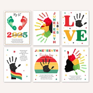 Juneteenth Handprint Printable Craft, Juneteenth Handprint Art, June ...