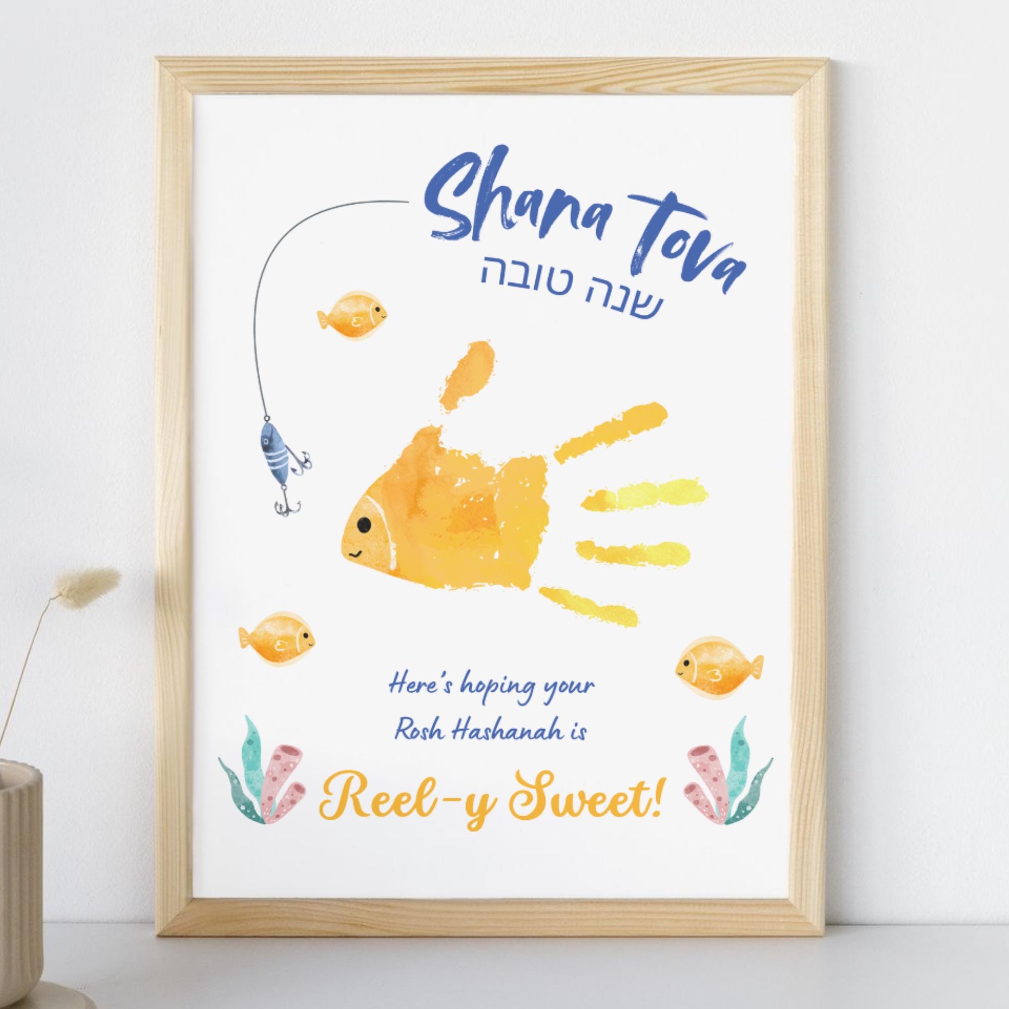 Rosh Hashanah Handprint Printable Craft, Shana Tova Handprint Art ...