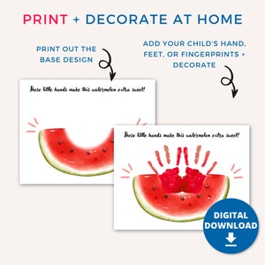 Summer Handprint Craft, Summer Handprint Art, Summer Crafts Handprint ...