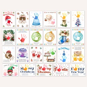 Winter Handprint Craft Bundle, Winter Handprint Art Printable for ...