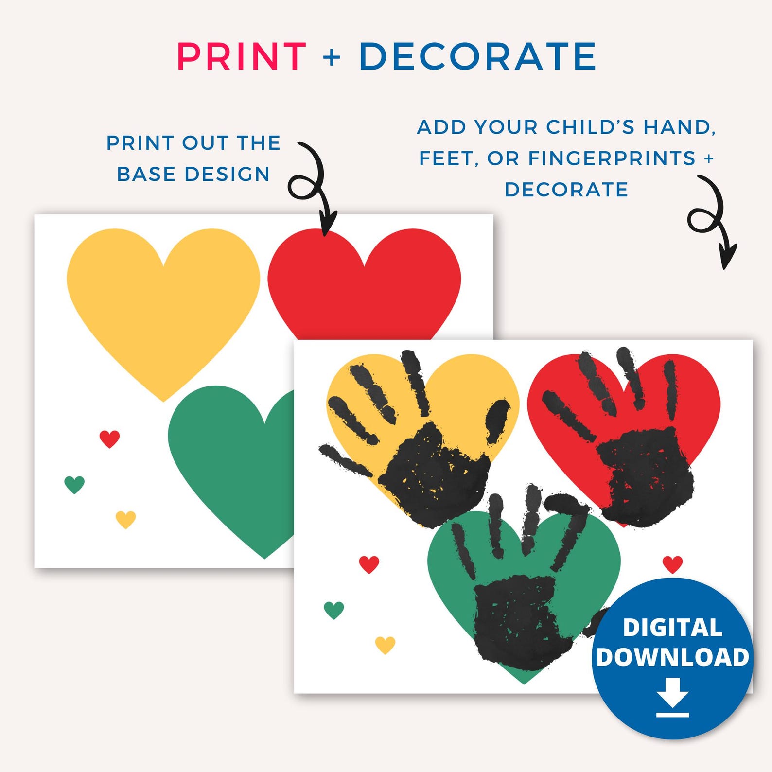 Juneteenth Handprint Printable Craft, Juneteenth Handprint Art, June ...