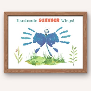 Summer Handprint Printable Craft, Summer Handprint Art, Summer Crafts ...