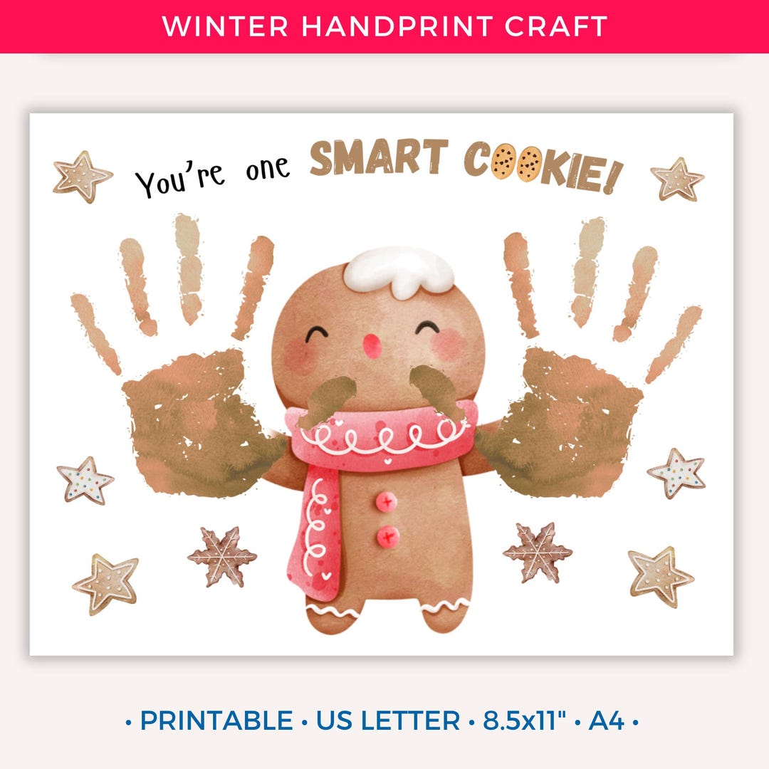 Christmas Handprint Craft, Christmas Handprint Art Printable ...