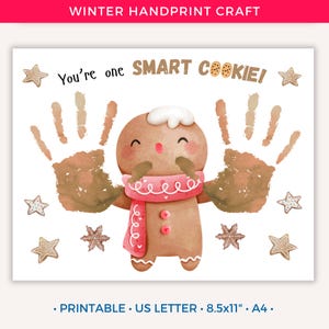 Christmas Handprint Craft, Christmas Handprint Art Printable ...
