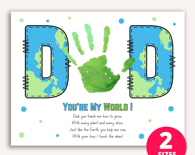 Fathers Day Handprint Printable Craft, Fathers Day Handprint Art, My ...