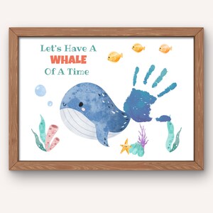 Summer Handprint Printable Craft, Summer Handprint Art, Summer Crafts ...