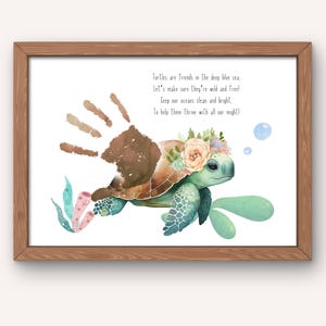 Earth Day Handprint Art Craft for Kids Toddlers, Printable Earth Day ...
