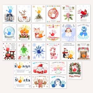 Winter Handprint Craft Bundle, Winter Handprint Art Printable for ...