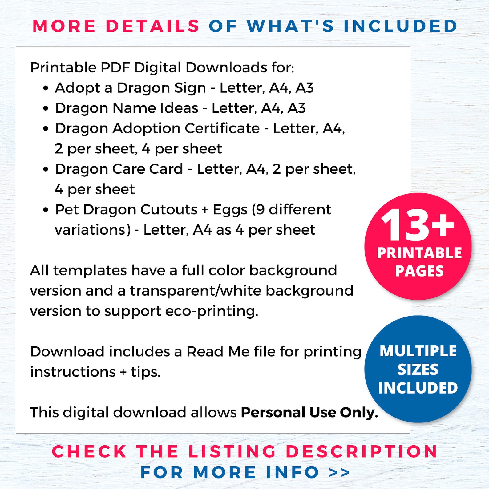 Adopt a Dragon Party Favors Printables, Pet Dragon Adoption Certificate ...