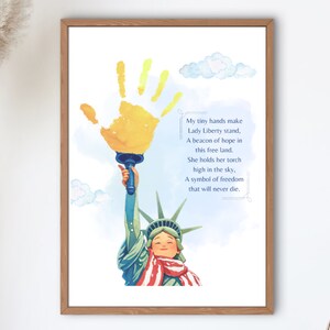 4th of July Handprint Printable Craft, 4th of July Handprint Art ...