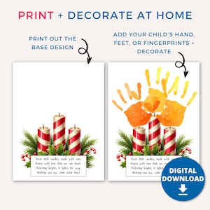 Winter Handprint Craft Bundle, Winter Handprint Art Printable for ...