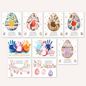 Easter Handprint Art Craft, Easter Egg, Spring Handprint, Footprint DIY ...