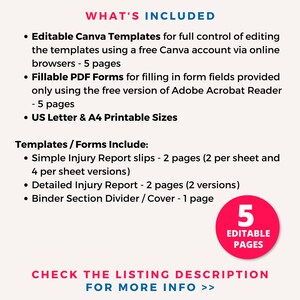 In Home Daycare Incident Report, Daycare Ouch Report Forms, Childcare ...