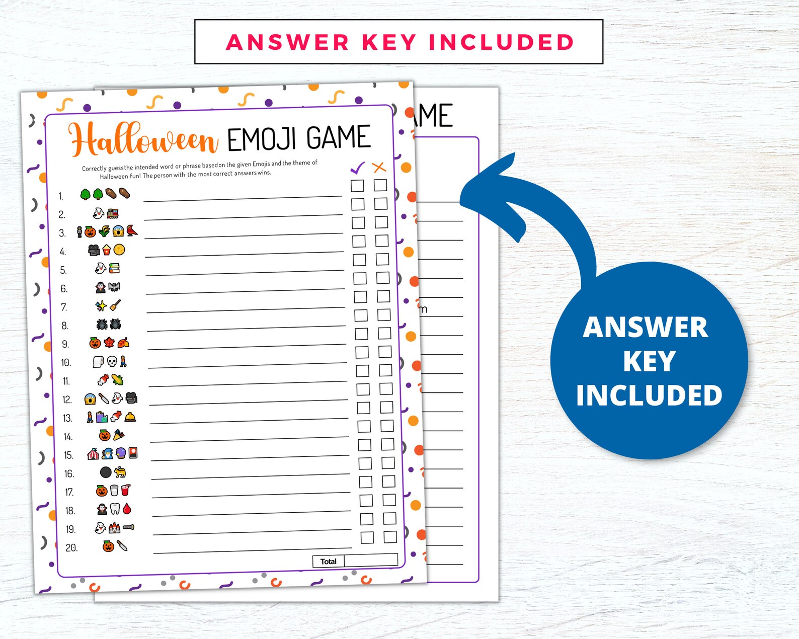 Halloween Emoji Game Party Game Emoji Game for Adults Kids - Etsy