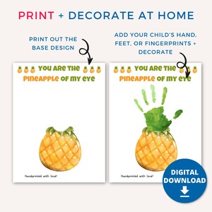 Summer Handprint Printable Craft, Summer Handprint Art, Summer Crafts ...