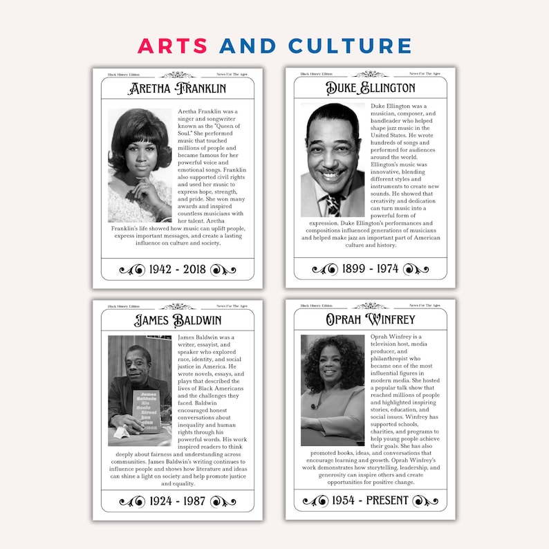 72 Black History Month Posters, African American Leaders, Civil Rights ...