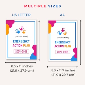 Daycare Emergency Plan, Daycare Emergency Binder, Home Daycare Forms ...