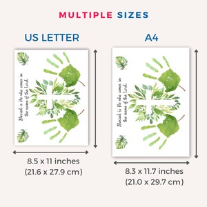 Palm Sunday Handprint Art Craft, Printable Palm Sunday Craft for Kids ...