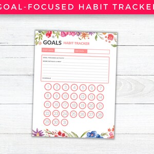 Goal Setting + Goal Review Planner + Worksheet Printable Pages ...