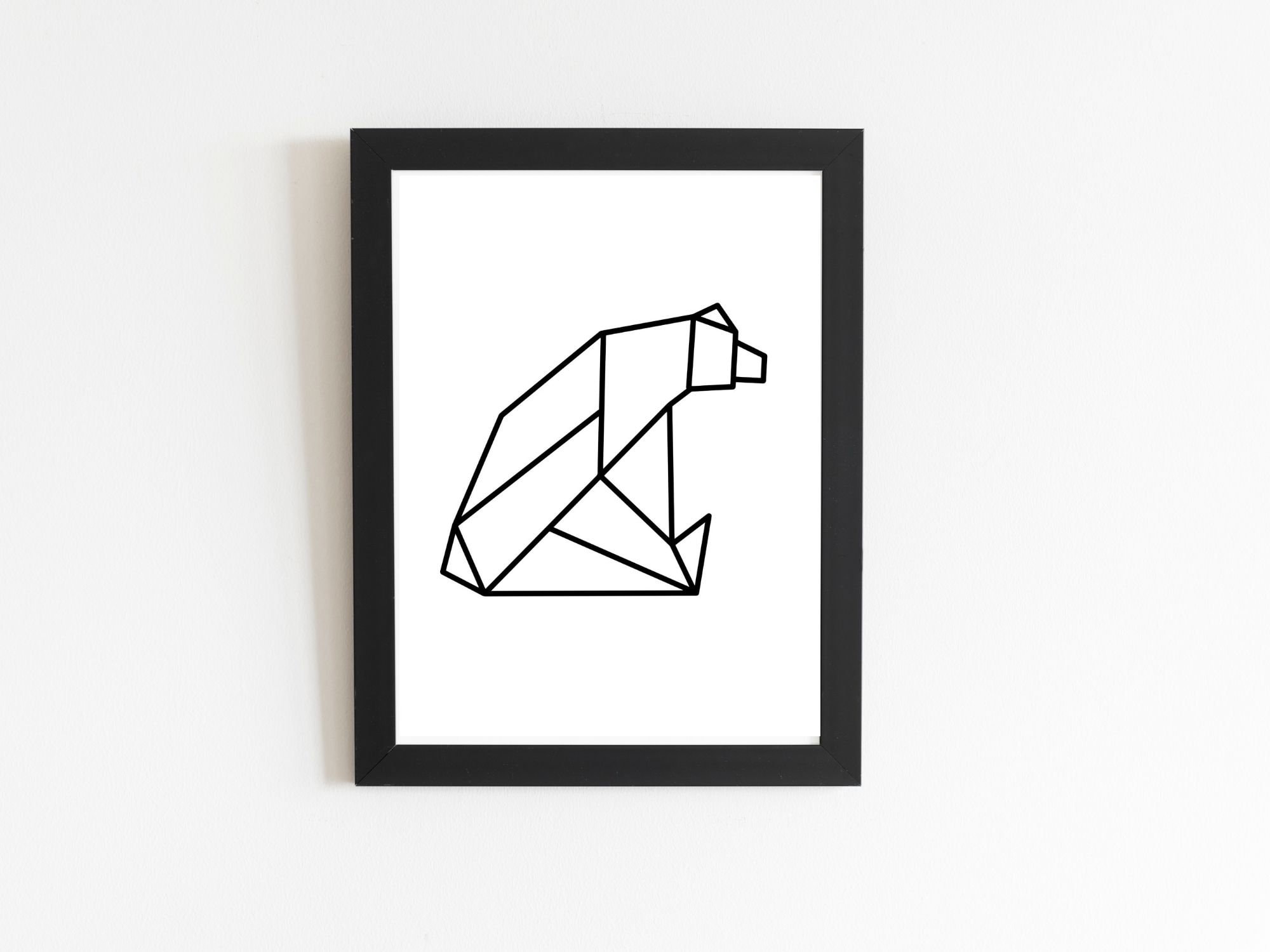 Set of 6 Geometric Animal Printable Wall Art - Etsy