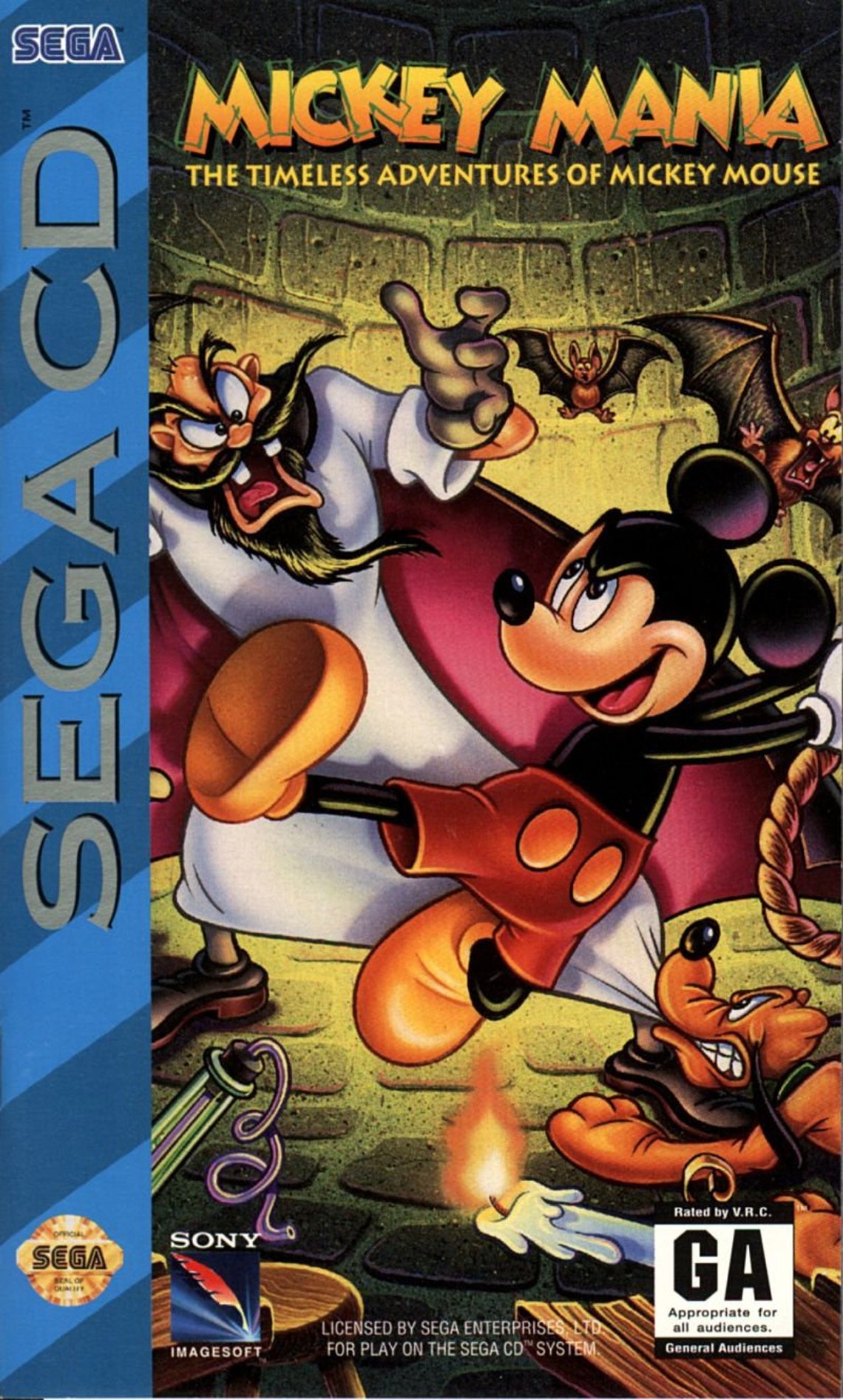 Custom Made Mickey Mania for the Sega CD - Etsy