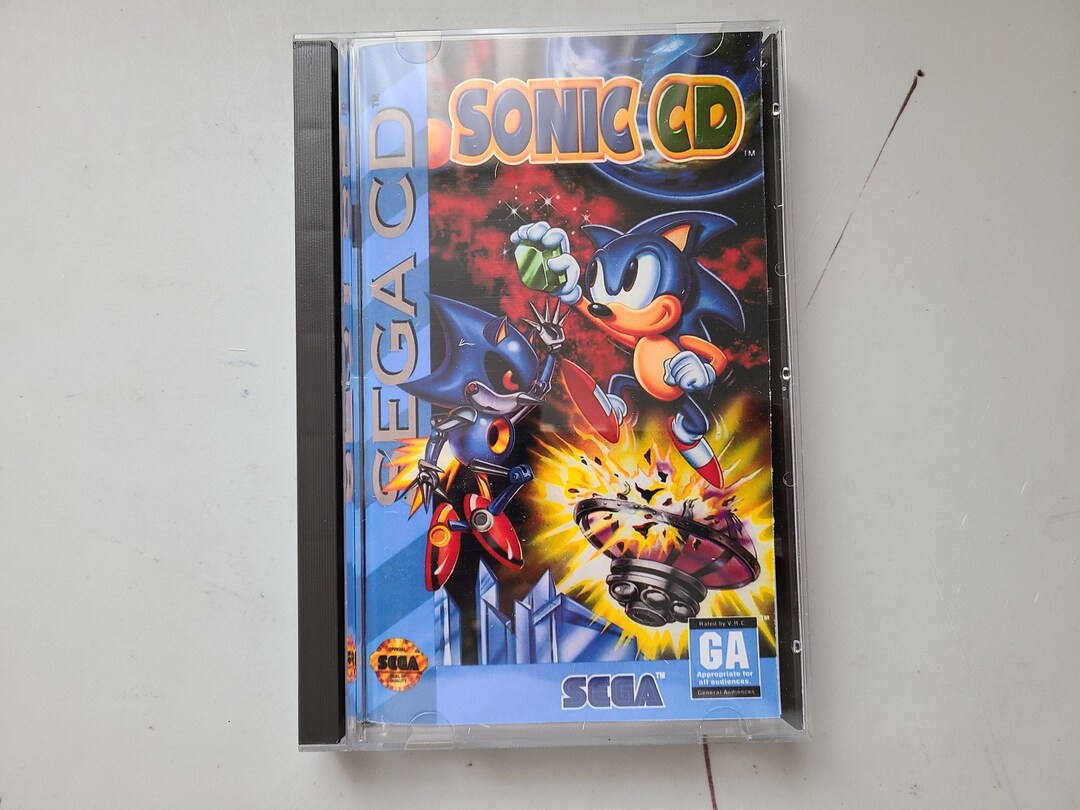 Custom Made Sonic CD for the Sega CD - Etsy