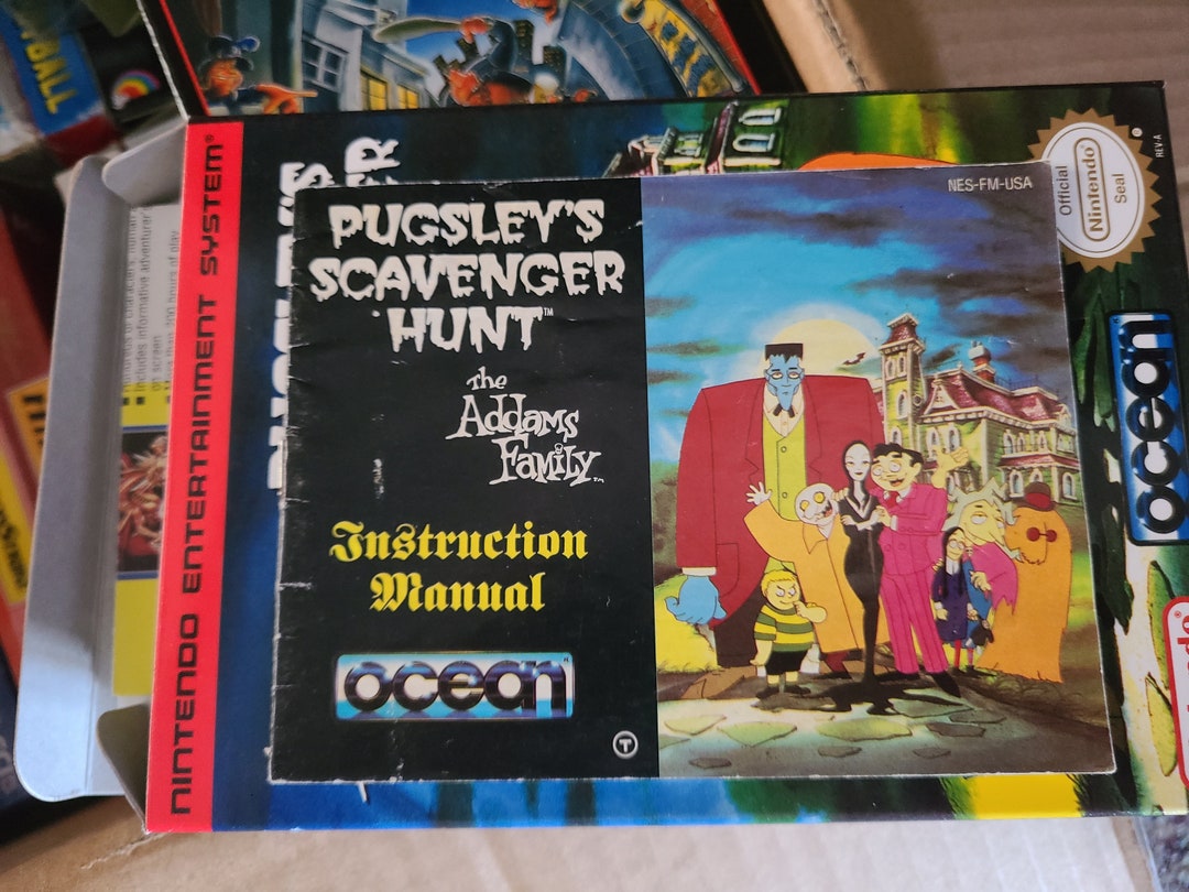 Custom Made Pugsley's Scavenger Hunt for the Nintendo Nes - Etsy.de