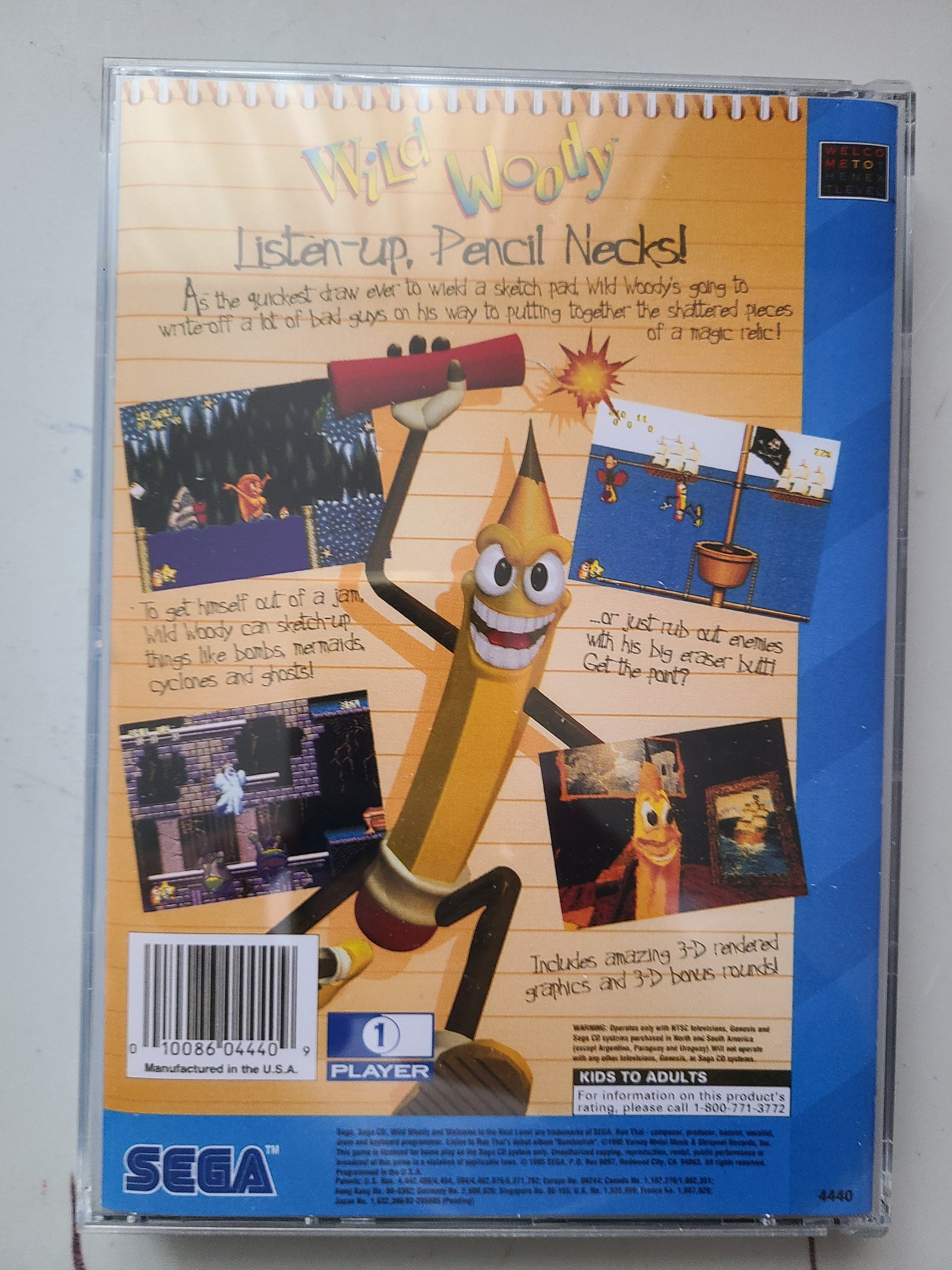 Custom Made Wild Woody for the Sega CD - Etsy