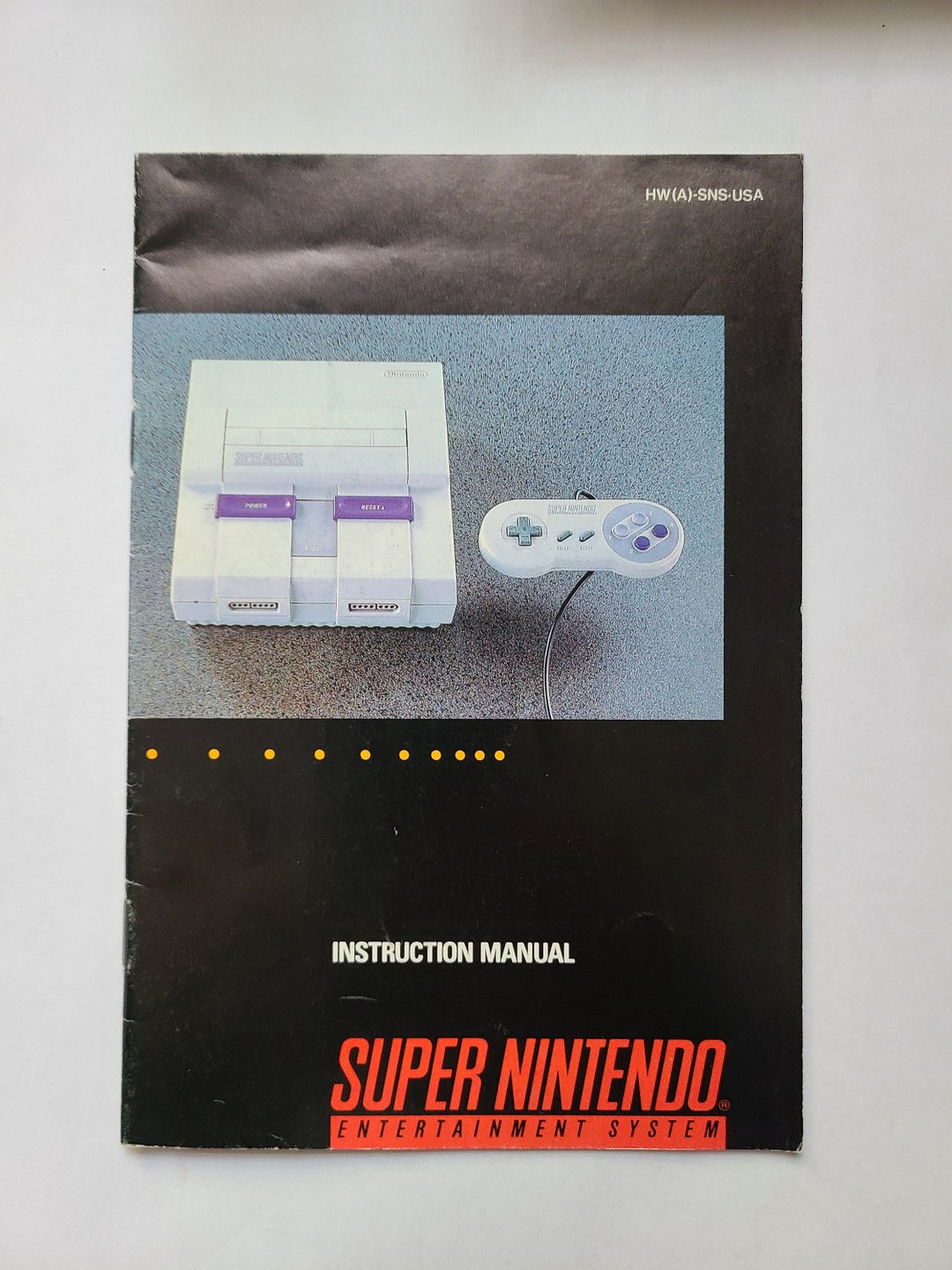 Custom Made Super Nintendo Instruction Manual - Etsy