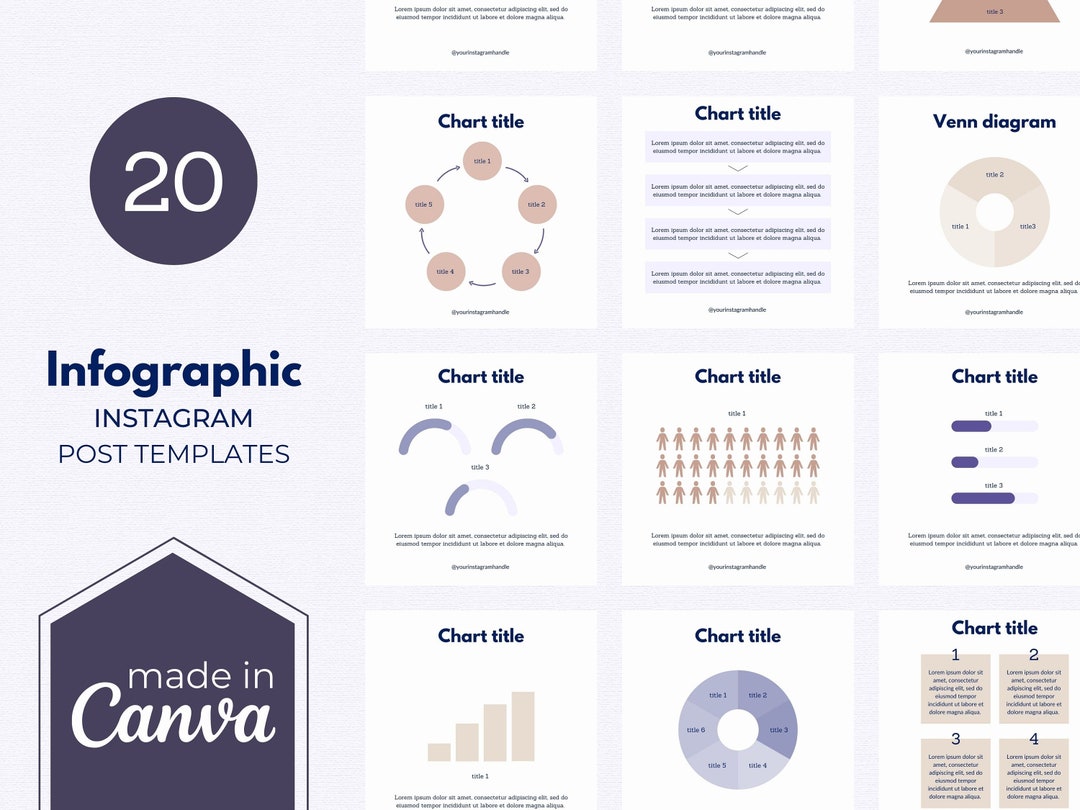 20 Instagram Infographic Templates for Canva Portrait Canva Graph Post ...
