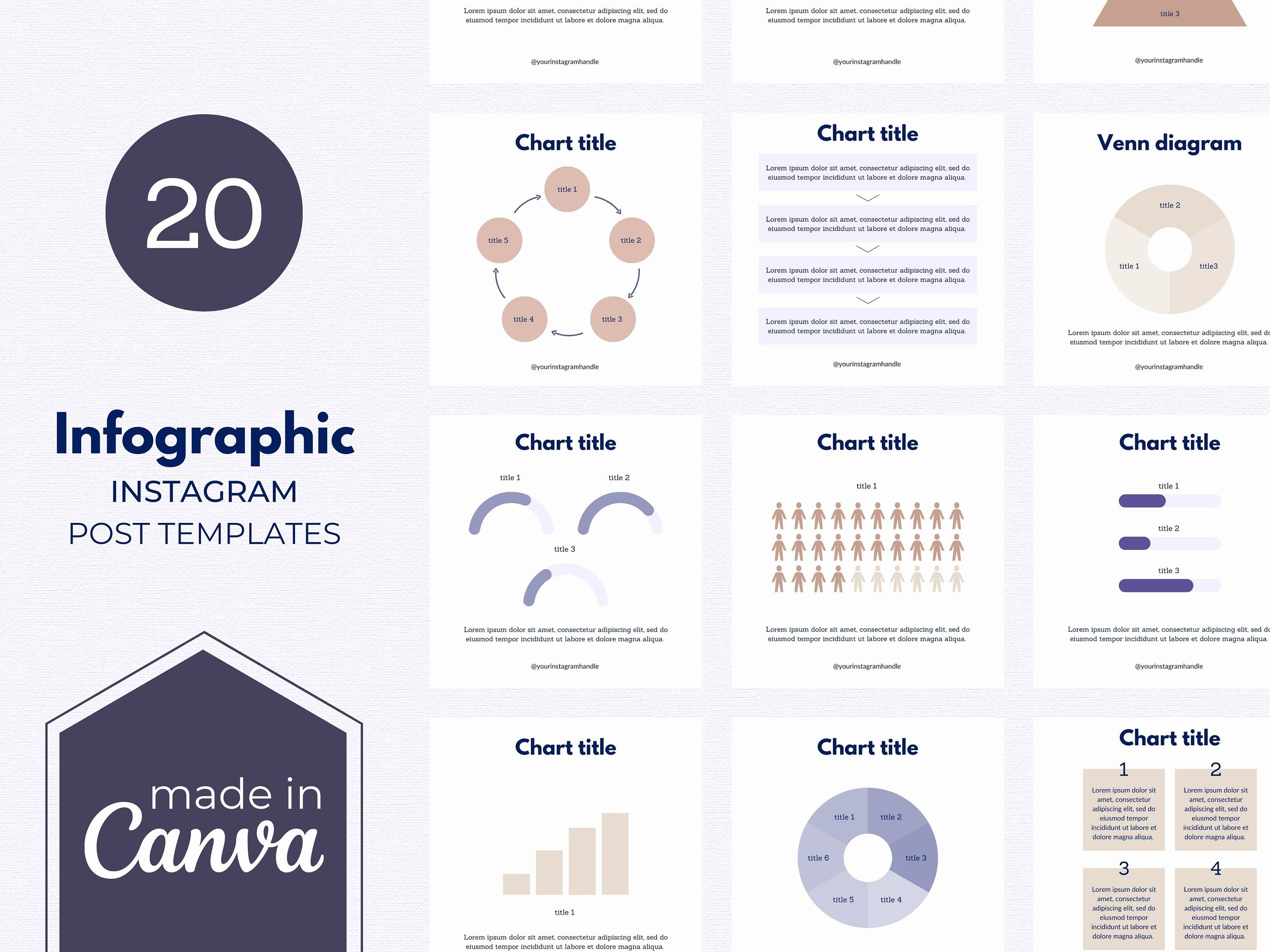 20 Instagram Infographic Templates for Canva Portrait Canva - Etsy