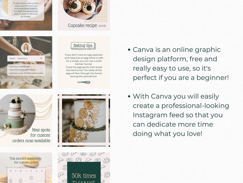 40 Bakery Instagram Post Canva Template Portrait Canva Instagram Feed ...