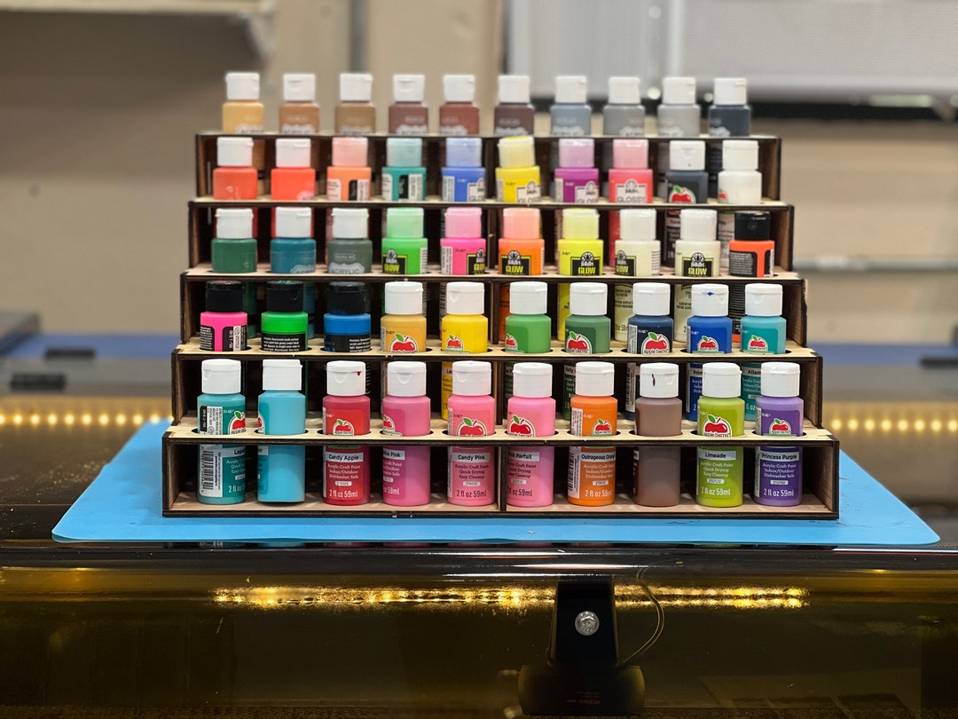 50 Bottle Paint Rack Plans for 3mm Plywood - Etsy