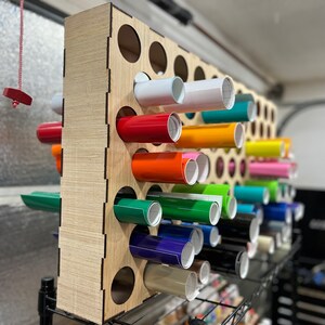 74 Roll Vinyl Storage Rack Plans for 5mm Plywood - Etsy