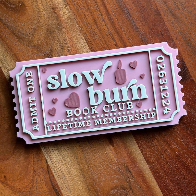 Slow Burn Book Club Ticket - Etsy