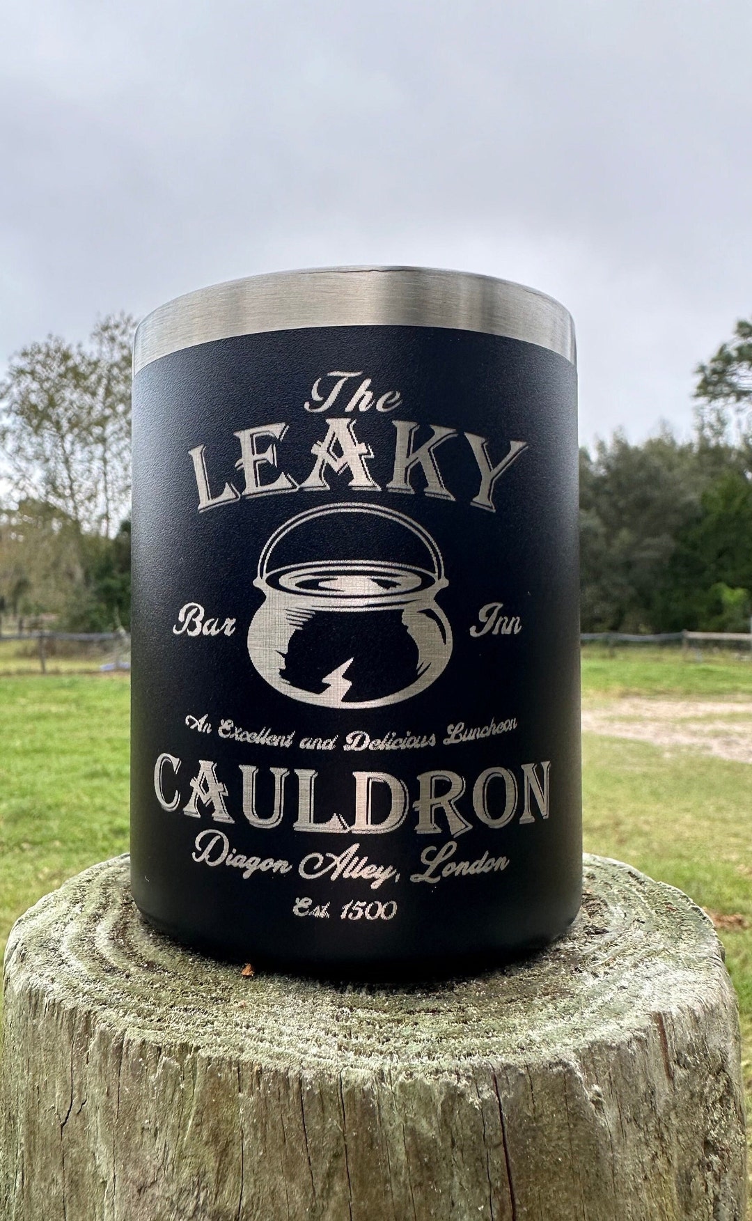 Wizarding Inspired the Leaky Cauldron 12oz Stainless Steel - Etsy