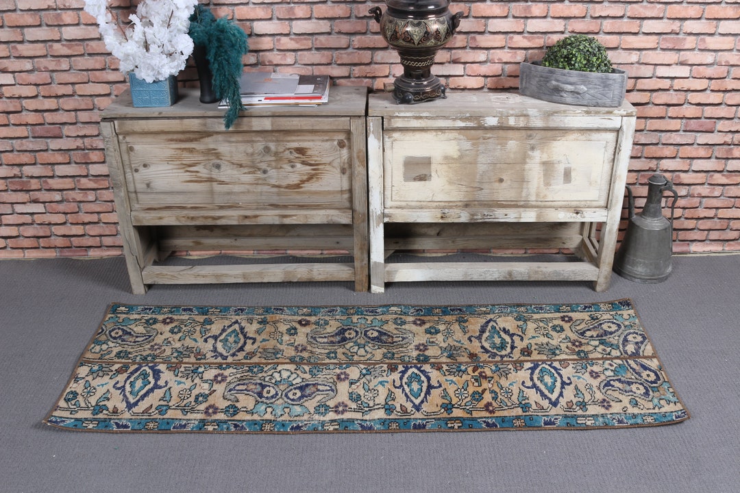 Turkish Rug Runner Rugs Patchwork Vintage Antique for Kitchen 1.9x5.5 ...