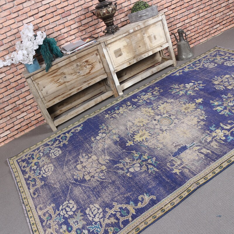 Blue Vintage Rug - Etsy