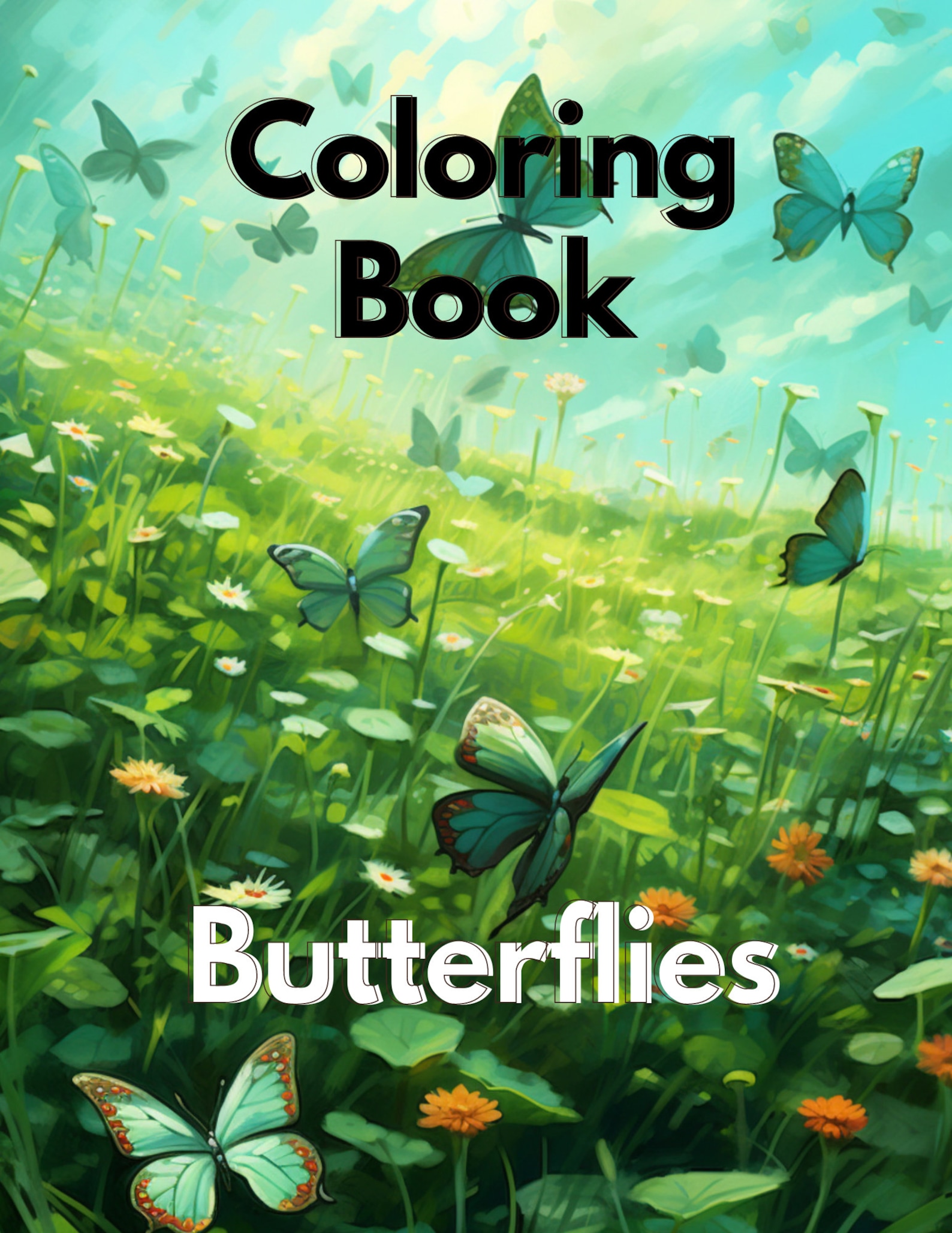 Butterfly Coloring Book - Etsy