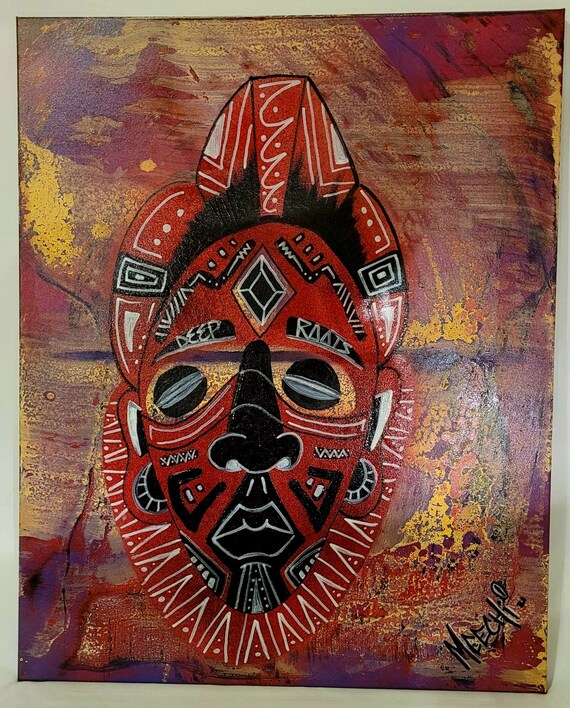 African Mask Paintings