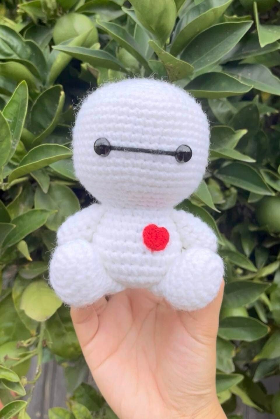 Baymax Crochet Plushie Stuffed Animal Toy Amigurumi - Etsy
