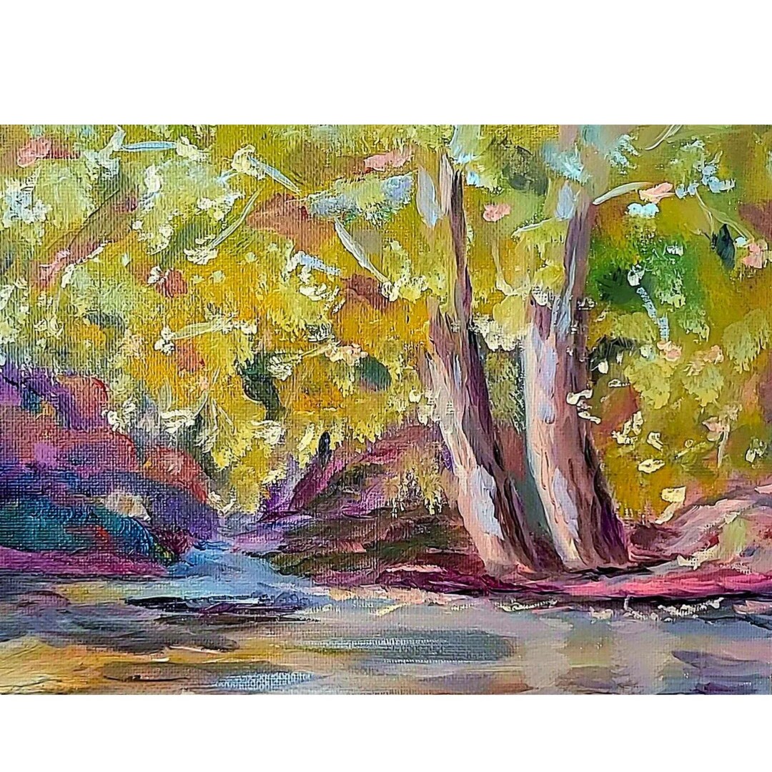 Sequoia Painting Redwood Original Art National Park Art Nature Forest ...