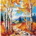 Birch Tree Original Oil Painting on Canvas: Impressionistic Landscape ...