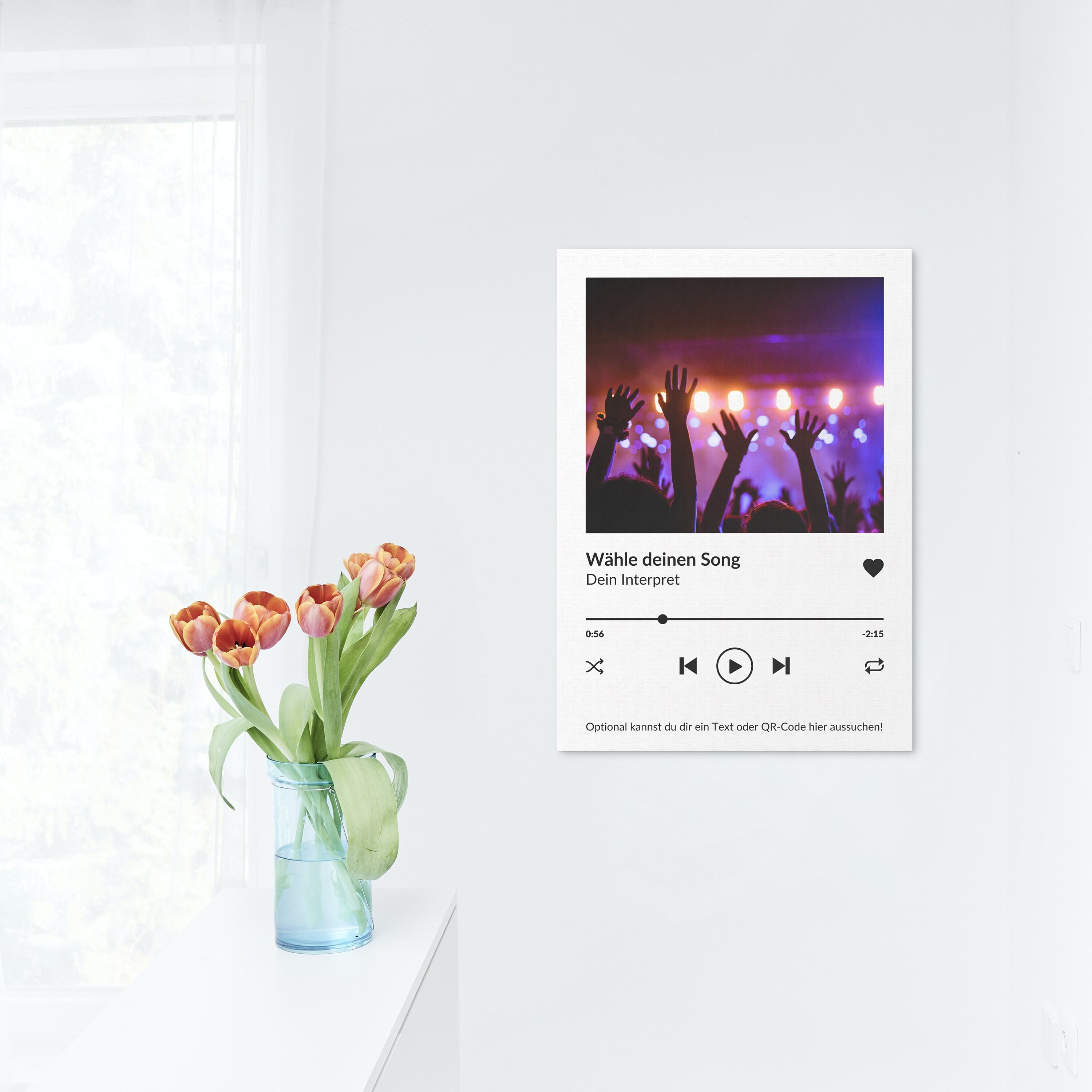 Poster Song Personalisiert mit Namen, Titel, Künstler, QR-Code und ...